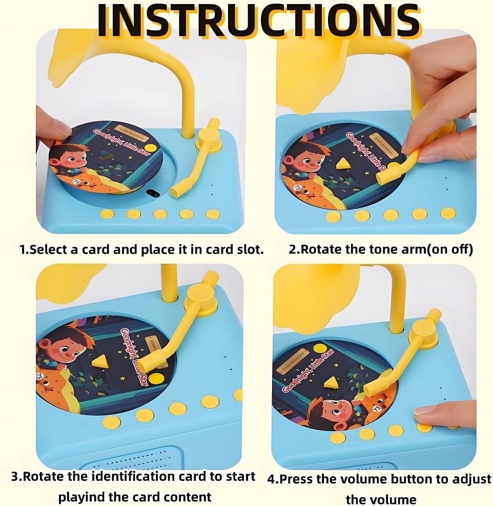 Kids Phonograph Story Machine with 96 cards – TinyQuest